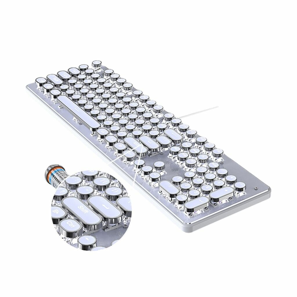 Ywy. горячиеНастоящая механическая клавиатура и мышь в стиле ретро-стимпанк