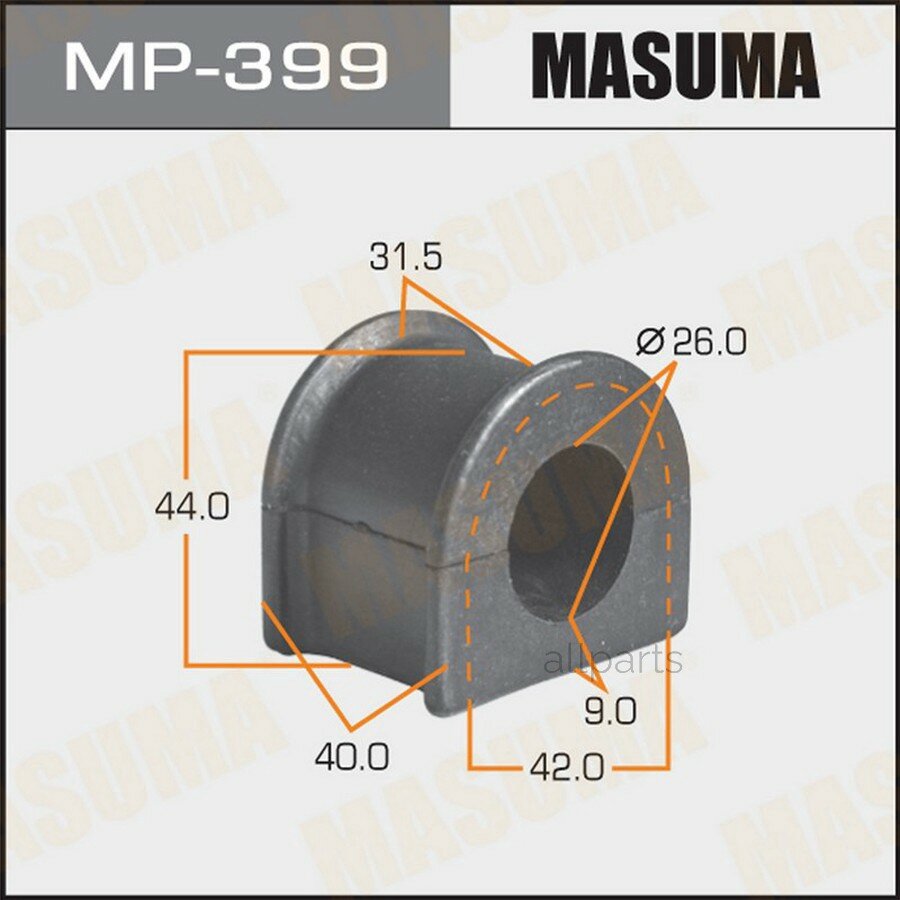 MASUMA MP399 втулка стабилизатора переднего!\ Toyota Land Cruiser 90>
