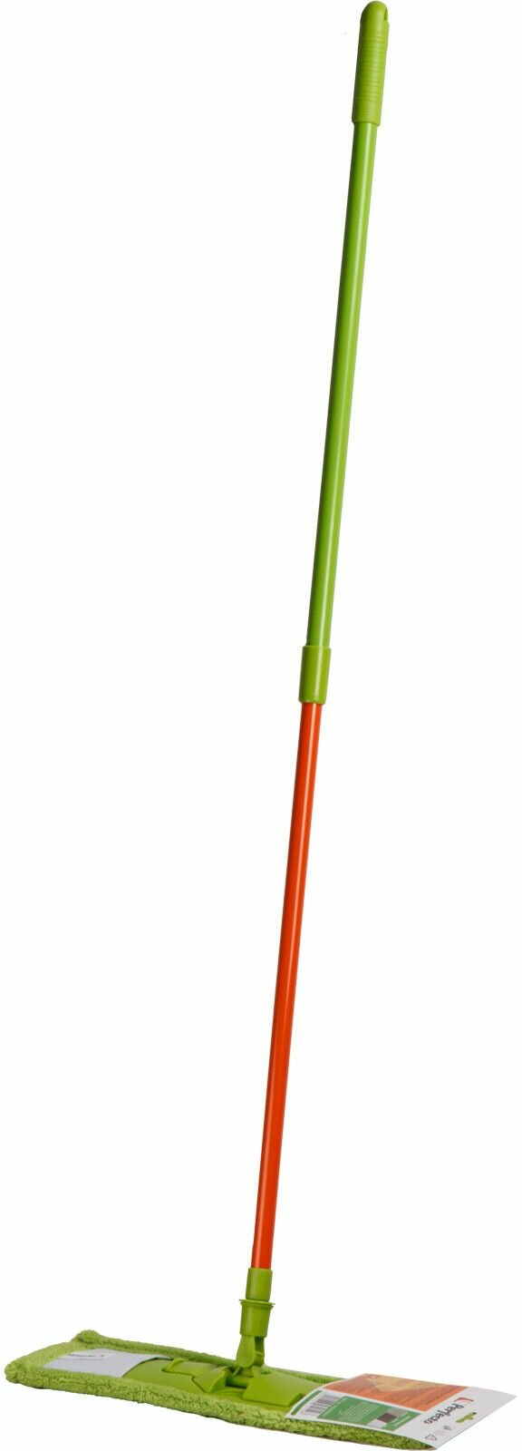 Швабра для пола PERFECTO LINEA Макарена с насадкой из микрофибры салатовая (43-391012)