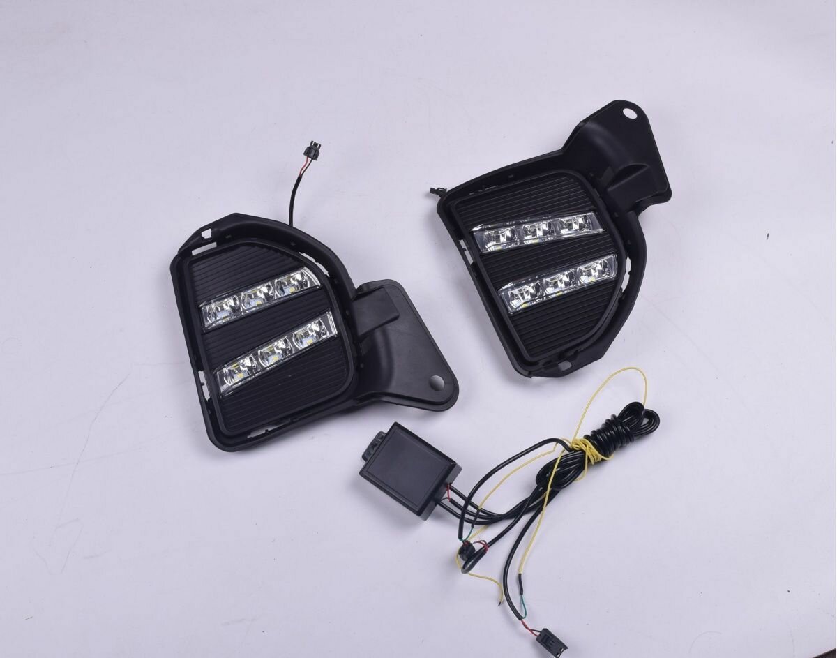 14-16 модели Toyota Hiace, модифицированные противотуманные фары с LED для дневного движения