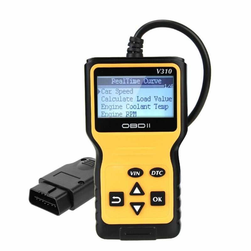 Автосканер, V310 OBD2 считыватель кодов автомобиля, диагностический инструмент для чтения карт неисправностей