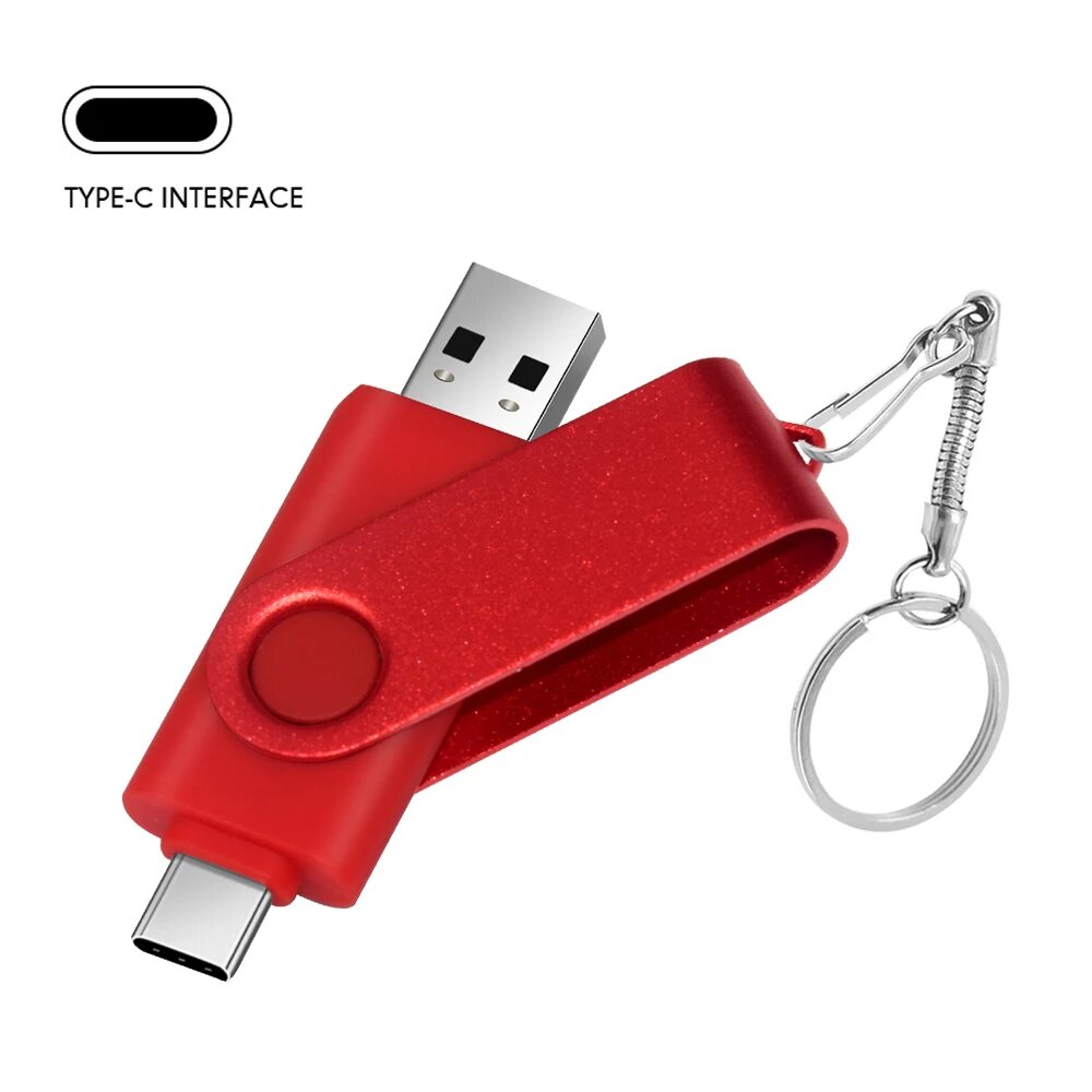 USB-флешка fivestarsbuy OTG Micro USB Flash Drive 64 ГБ 32 ГБ, Red