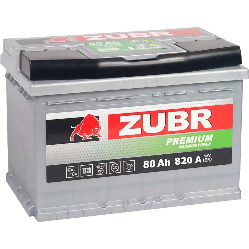 Аккумулятор ZUBR Premium 80Ah L+ ZP801