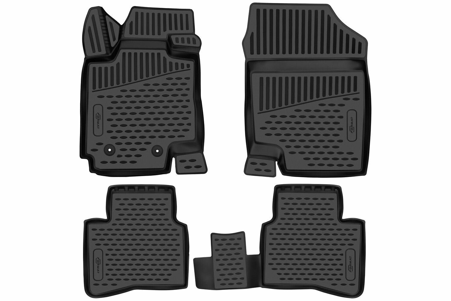 Коврики в салон для москвич 3 2022,- 4шт. (Повышенная устойчивость, повышенная износостойкость) FORMAT.3DA67535210K