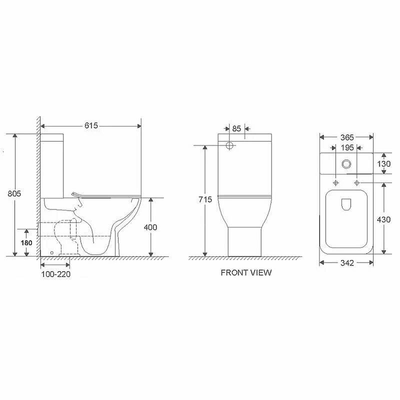 WeltWasser Innbach 001 GL-WT 10000009968 с бачком и сиденьем Микролифт