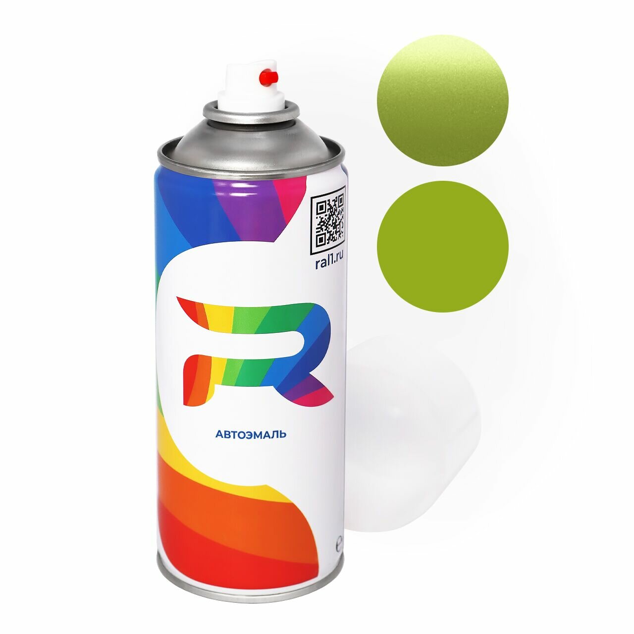 Автоэмаль аэрозольная Daewoo 38U - Cyber Green (Базовая краска, Двухслойный металлик, Зеленый) баллон 520 мл.