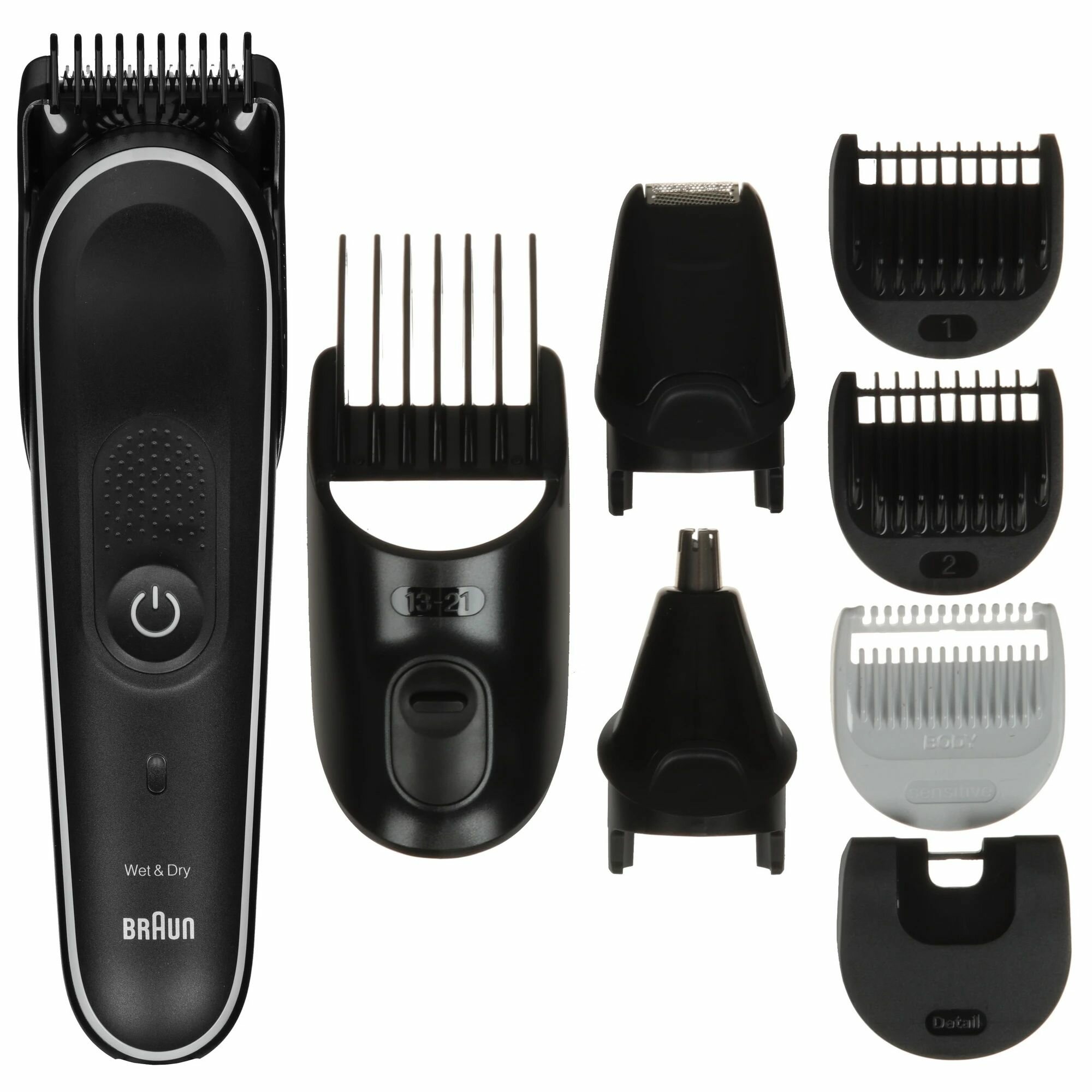 Триммер Braun MGK5410, черный/серый