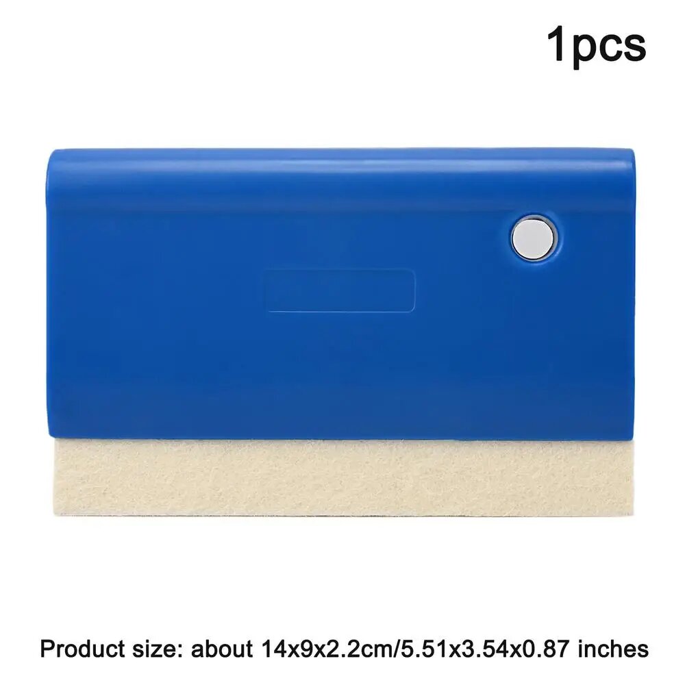 Ракель для упаковки, замшевый скребок из фетра для пленки из углеродного волокна, установка автомобильной наклейки, удаление оттенка окна, чистка оттенка, сжимание Blue 1pc