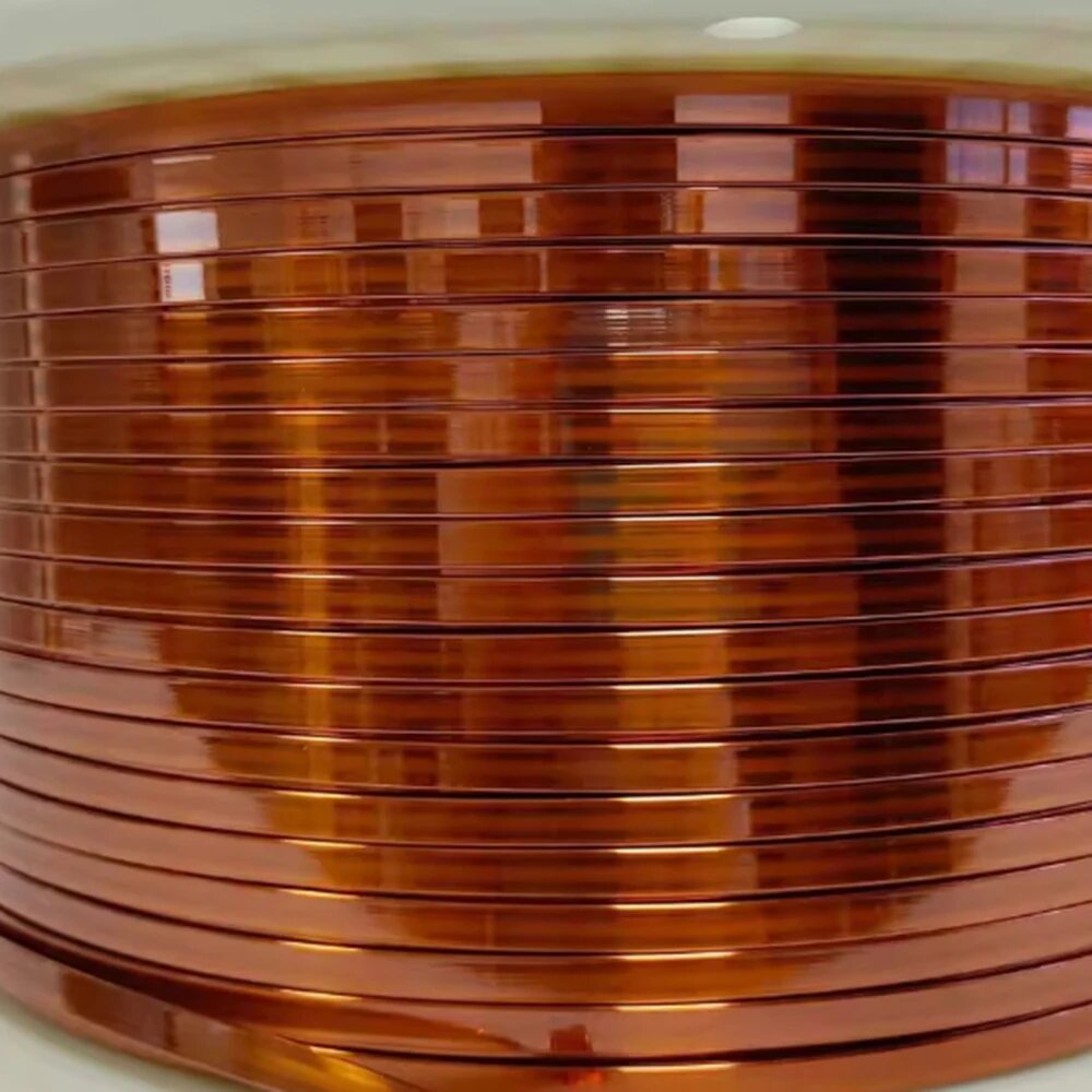 AIW220 Эмалированный плоский медный кабель Квадратный медный трансформатор Силовой провод Изолированный медный провод для электрических применений