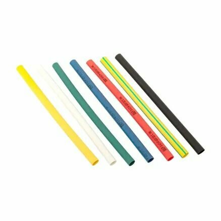 Термоусаживаемая трубка ТУТ 4/2 набор:7 цветов по 3шт. 100мм - 2 упак.