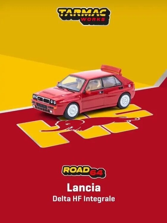 Машинка Tarmac Works TW 1/64 Lancia Delta HF Integrale Die-cast Alloy Car Model Collection Display Gift