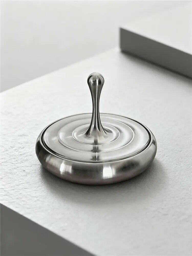 Настольный волчок-капля, антистресс-игрушка из нержавеющей стали 304 с бесшумным вращением и зеркальным покрытием