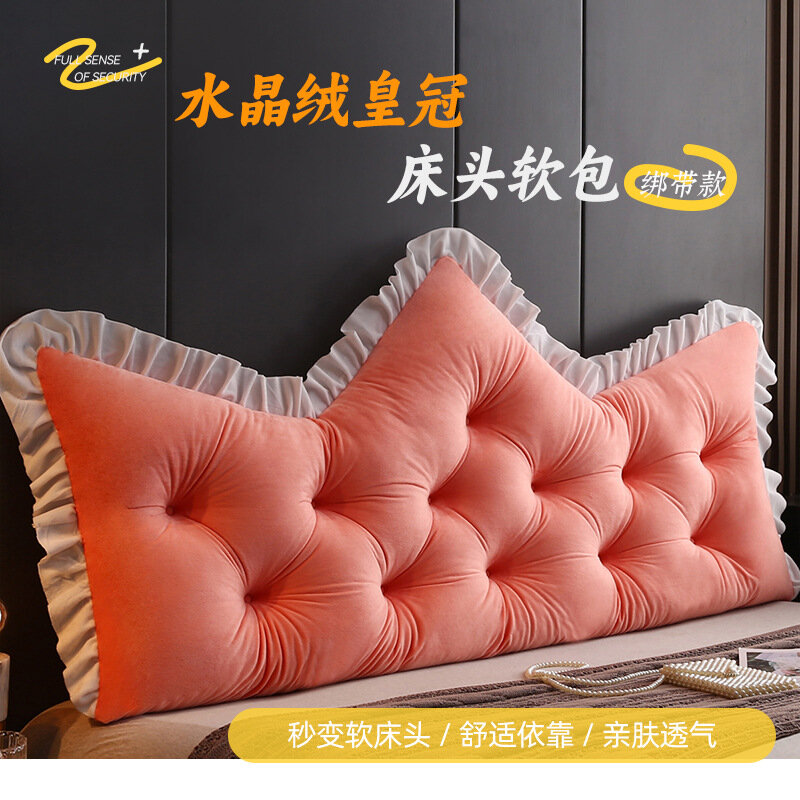 2025 Новый европейский стиль Принцесса Диван-кровать Подушка для подголовника Подушка для поддержки талии Интернет-знаменитость Татами Мягкая упаковка Большая подушка для спины