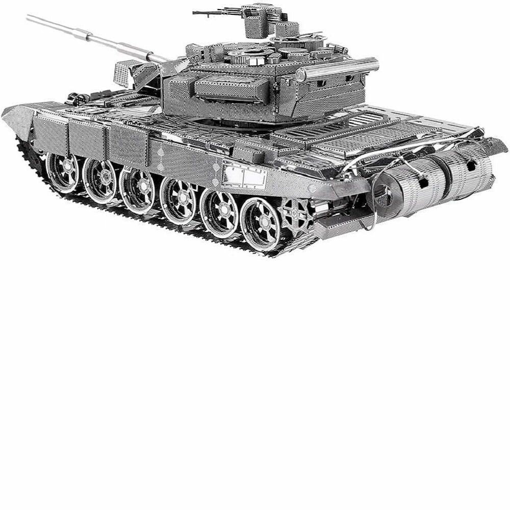 3D пазл металлическая конструкция, ручная сборка модель российского основного боевого танка Т-90А для взрослых и подростков 14+, коллекционная развлекательная игрушка-антистресс