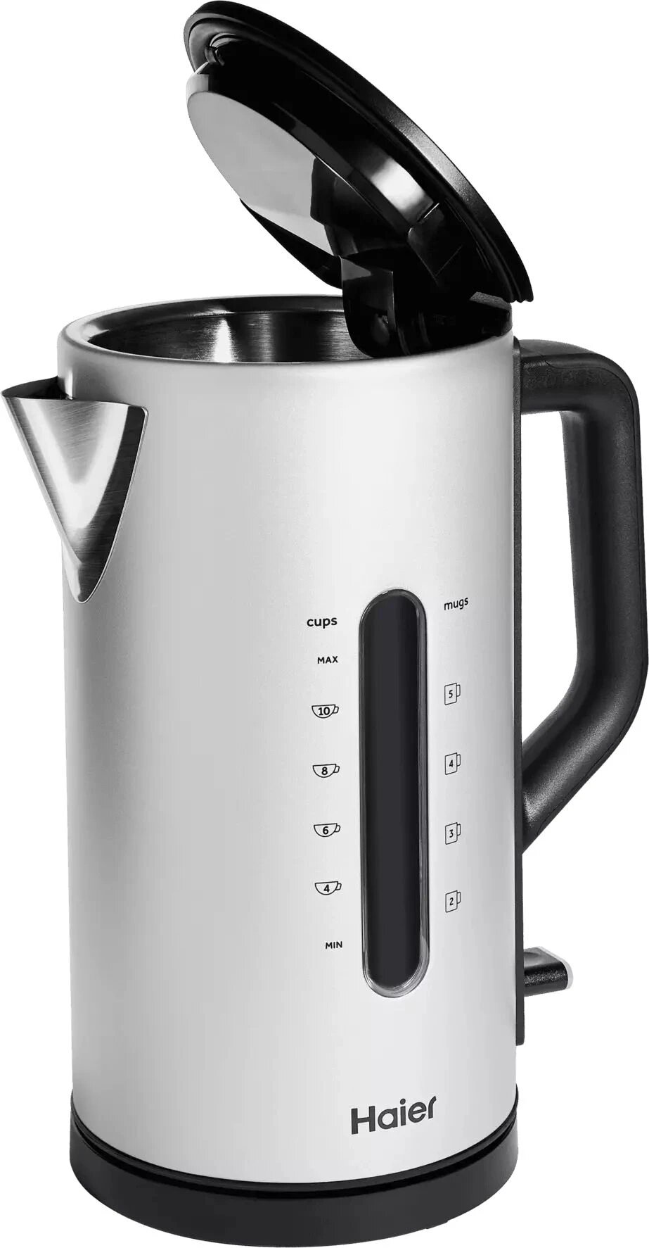 Электрочайник Haier HK-601, мощность 1800 Вт, серый, автоматическое отключение