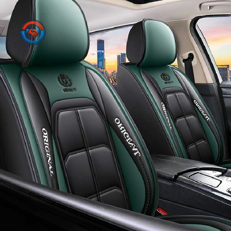 Универсальный чехол на переднее сиденье из искусственной кожи, совместим с подушками безопасности, водонепроницаемый и дышащий, легко чистится, карман для мелочей, подходит к 95% автомобилей