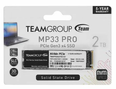 2000 ГБ SSD M.2 накопитель Team_Group MP33 PRO (TM8FPD002T0C101)