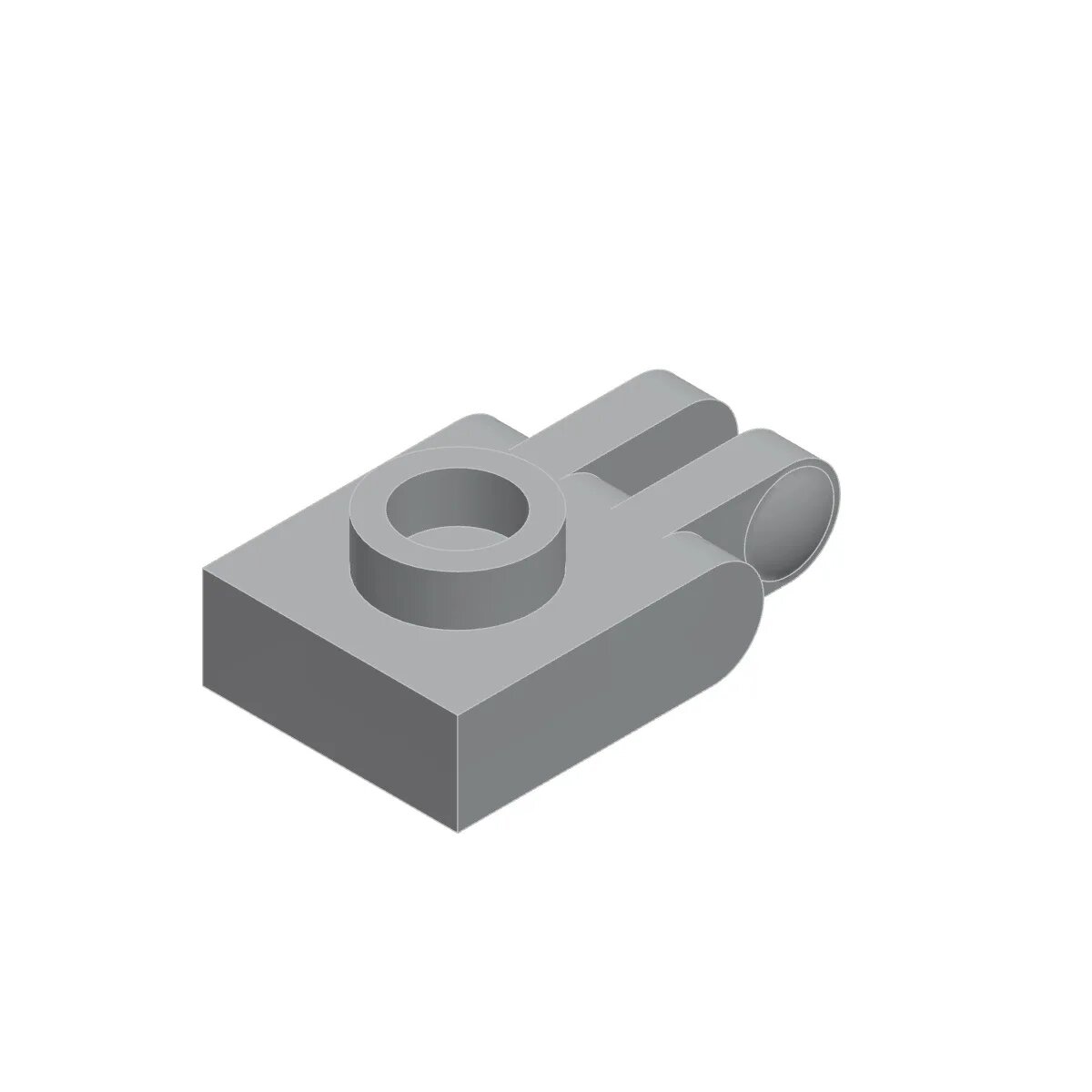 Шарнирные строительные блоки SixBricks, Серый (4275 light grey)