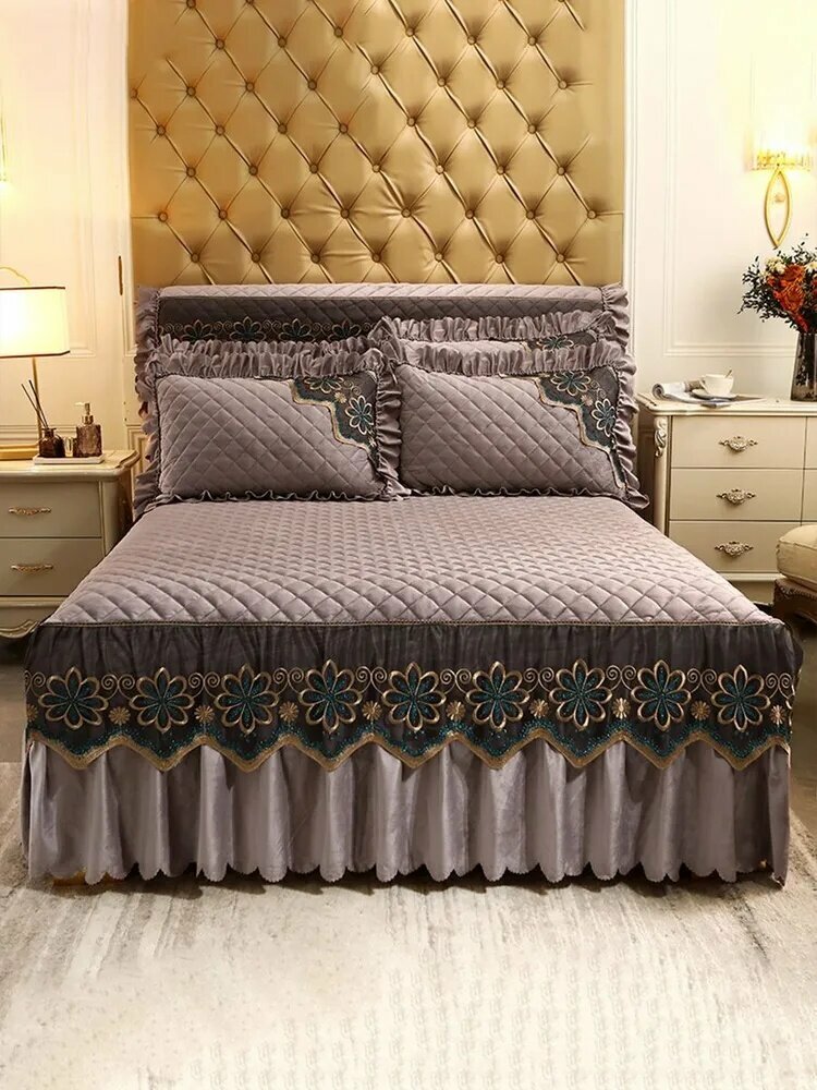 AiWinsure Покрывало European velvet bedspreads, Бархат с размерами: 200 см х 160 см