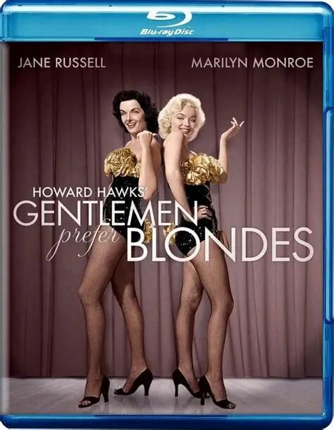 Джентльмены предпочитают блондинок (1953) Blu-ray (блю рей диск) Мэрилин Монро и Джейн Расселл