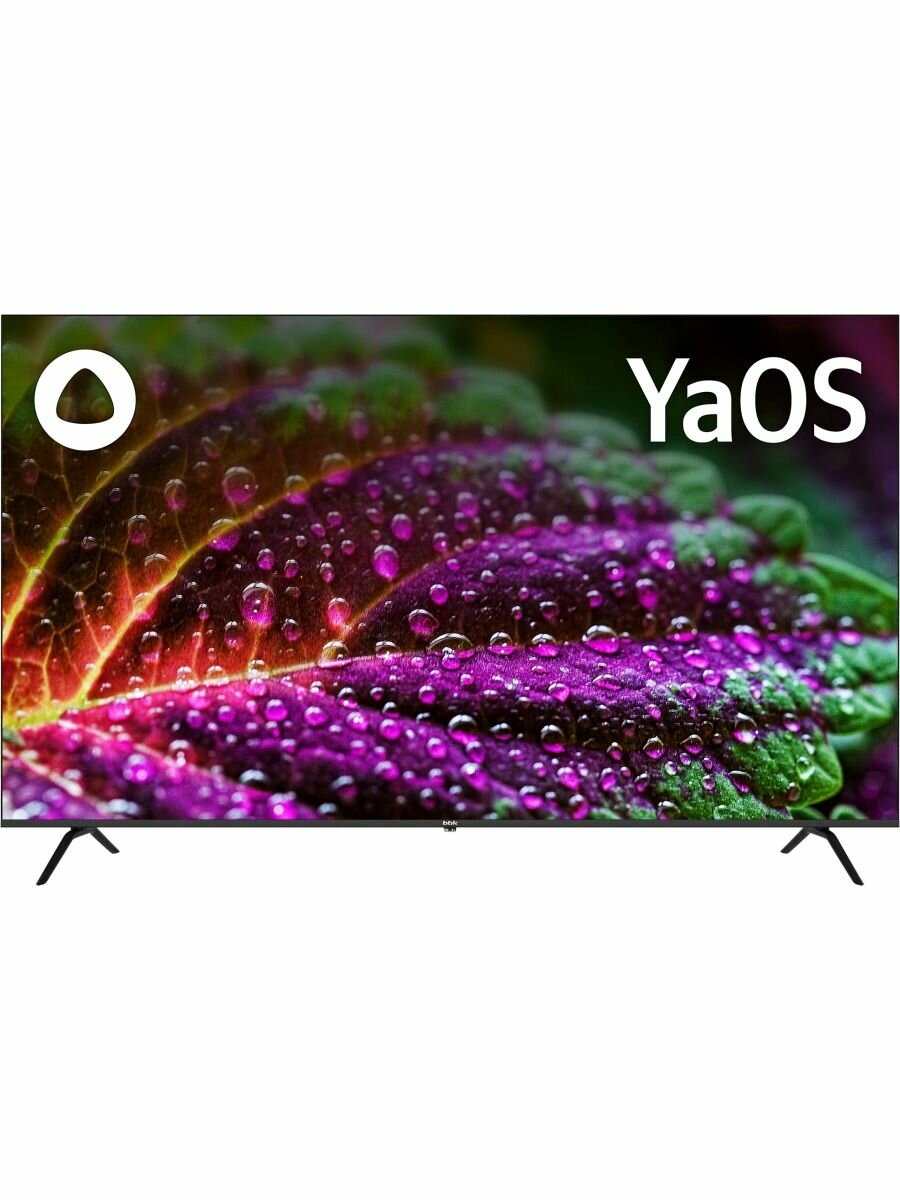 Телевизор BBK 65LEX-8238/UTS2C (B) 65" LED, 4K Ultra HD, черный, смарт ТВ, YaOS