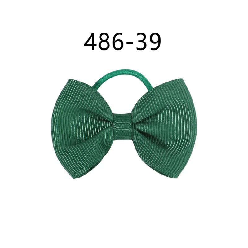 Детские бантики для волос BABY BOWS Зеленый, 486-39