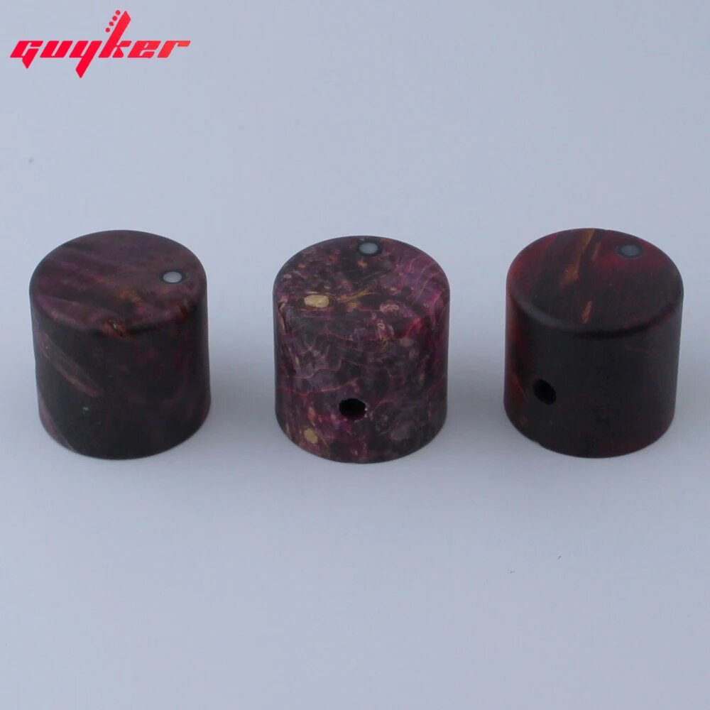 3 шт. ручки для гитары/баса GUYKER WK010, дерево, цвет: 3 PCS