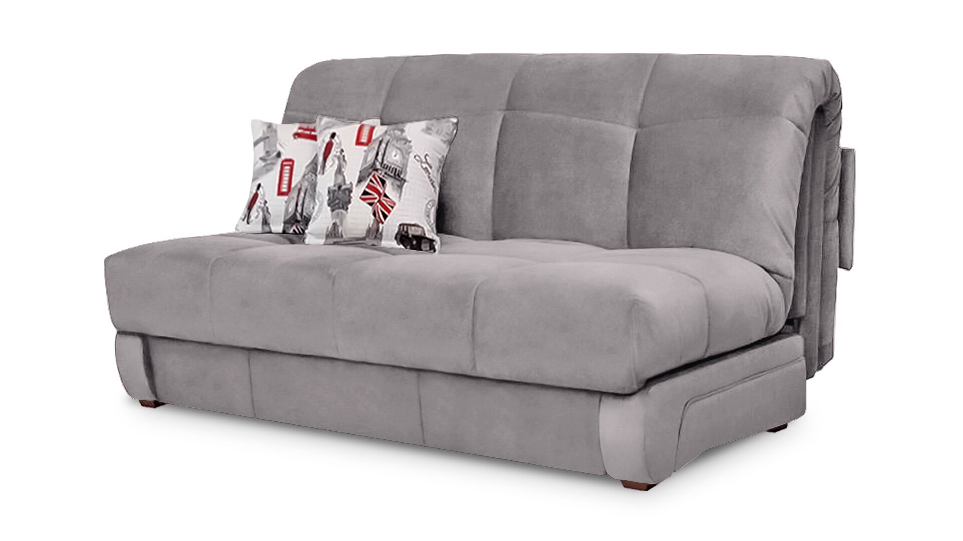 Диван Юпитер Velutto 19 NEW 160x115x95 см, коричневый Велютто, аккордеон Фиеста