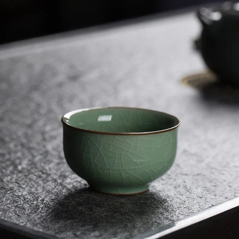 Керамическая чашка для чая Longquan Celadon, 65мл, 04