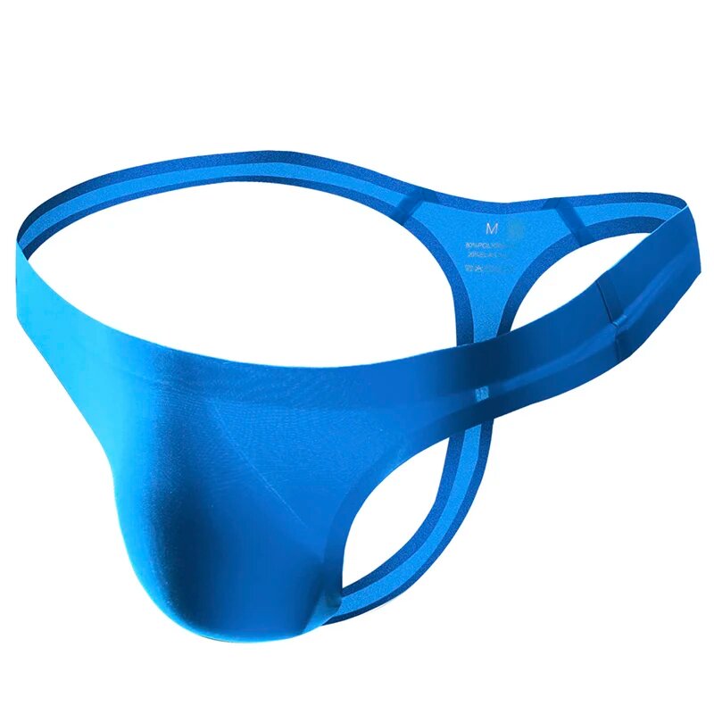 CLEVER-MENMODE мужские стринги стринги сексуальное мужское бесшовное нижнее белье с чехлом для пениса трусики из ледяного шелка трусы с Т-образной спинкой hombre