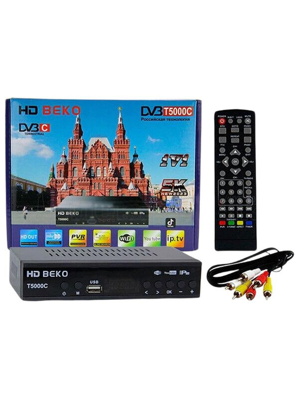 Цифровая ТВ приставка DVB-T-2 HD BEKO SUPER T5000C + HD плеер