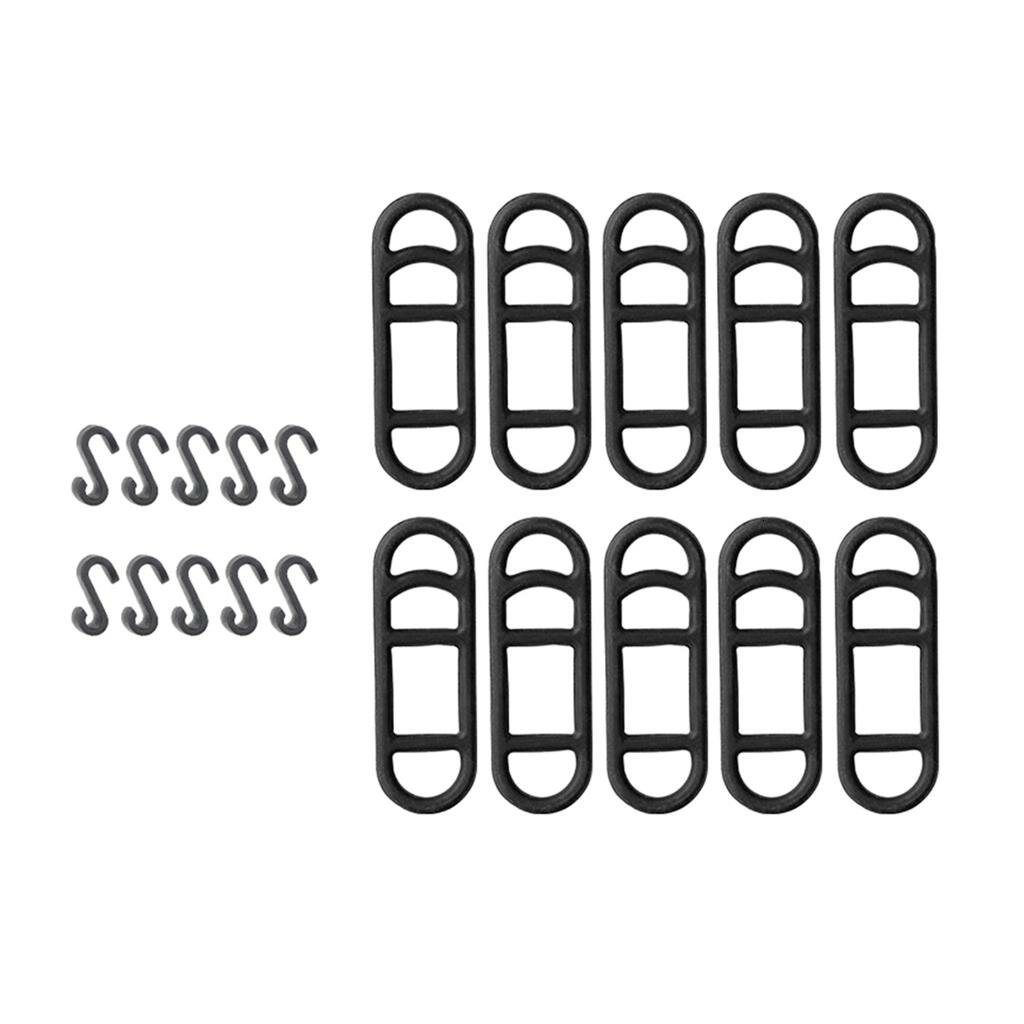 Силиконовые браслеты-стяжки, 20 шт.