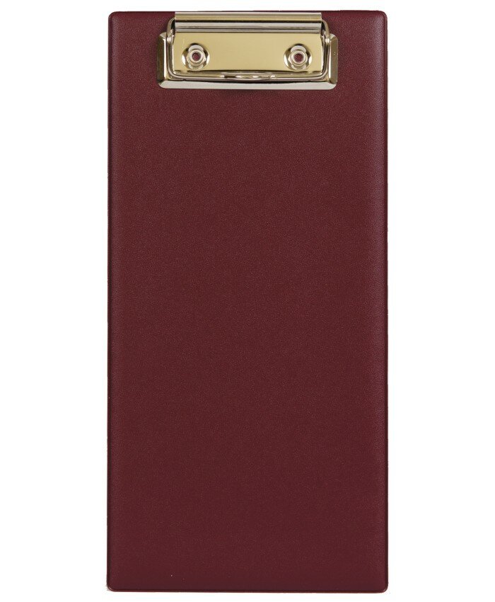 Планшет с прижимным механизмом, 110х230 мм, бордовый, 2шт. артикул 2821-103