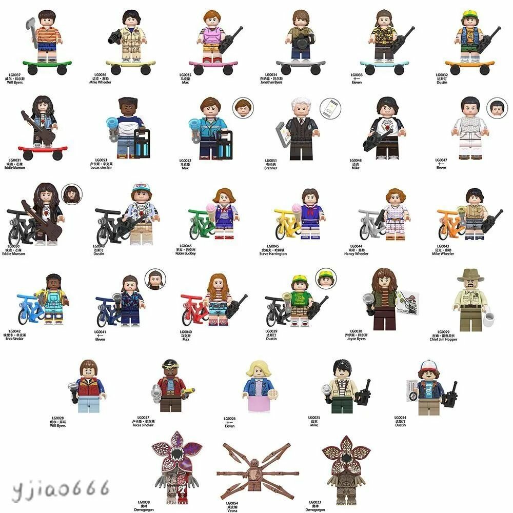 Очень странные дела Минифигурки блоки / Stranger Things
