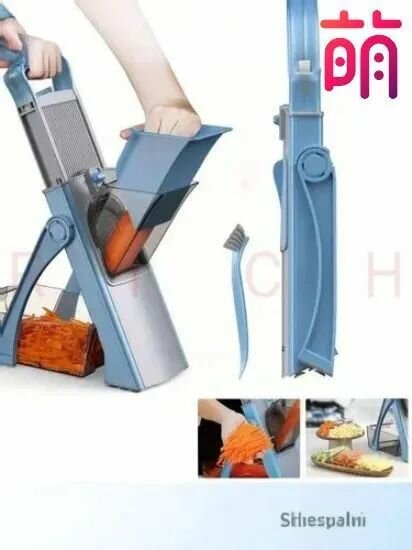 Большой регулируемый измельчитель для овощей, нож для картофеля фри, съемное лезвие, кухонный инструмент для резки овощей
