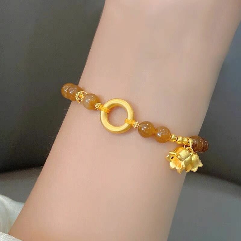 Браслет для гадания, YM Mall из нефрита с подвеской Привлечение благополучия