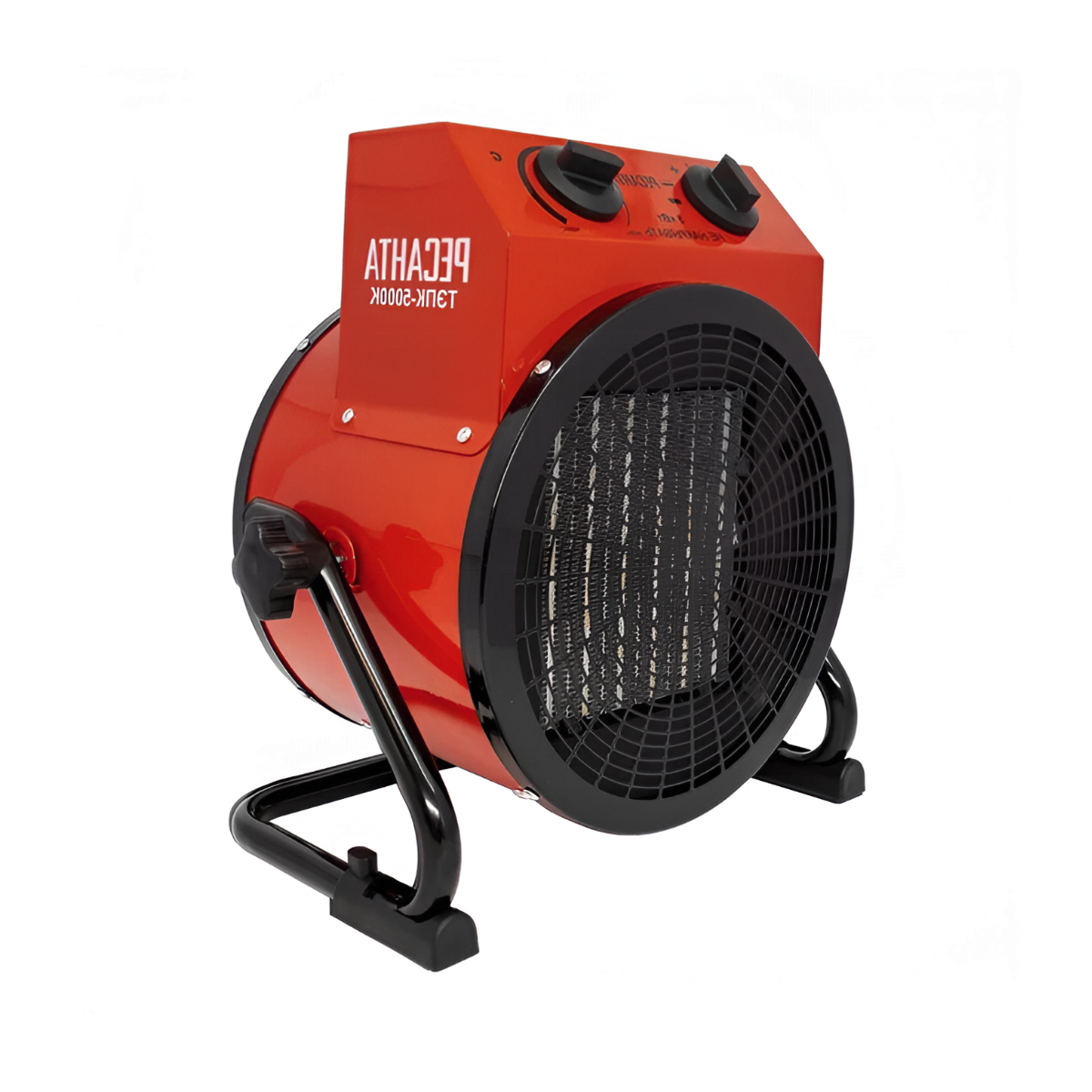 Тепловая пушка Ресанта ТЭПК-5000K красный, мощность 5кВт, площадь обогрева 50 кв. м, электрическая