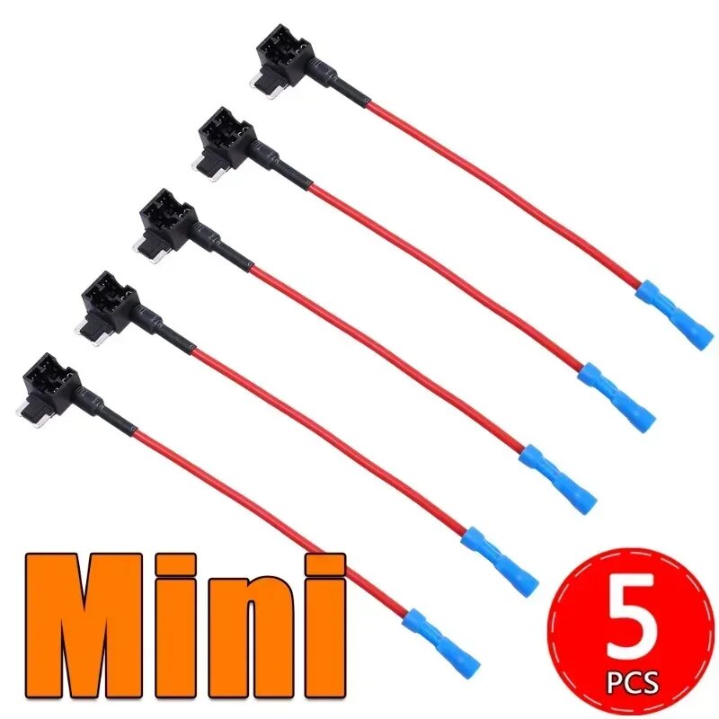 Автомобильный блок предохранителей, адаптер цепи, мини-маленький и средний размер, 5pcs - Mini