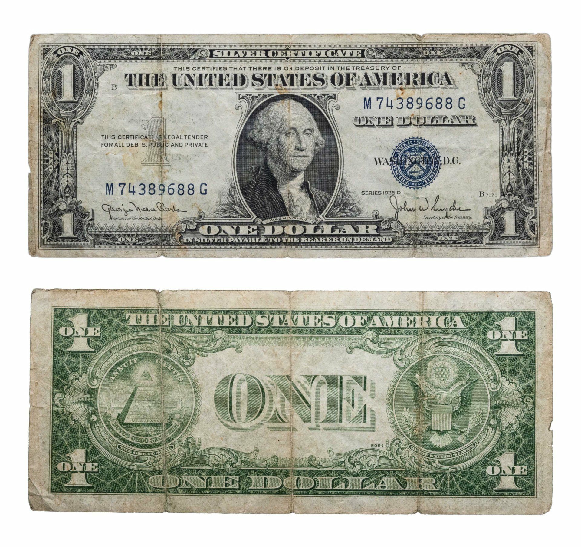 США 1 доллар 1935 series 1935 D