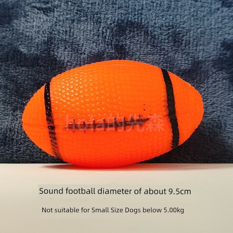 Игрушка для собак в виде футбольного мяча из винила, для щенков пород Тедди, Бишон, Мопс, для дрессировки, жевательный