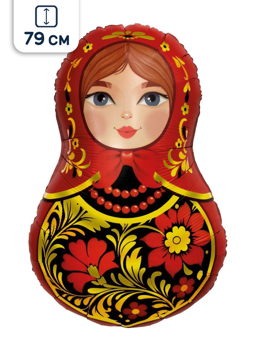 Воздушный шар Матрешка, 79 см