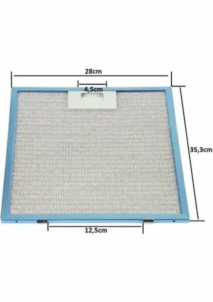 Алюминиевый жировой фильтр для вытяжки 280x350 мм универсальный сменный фильтр 28x35 см