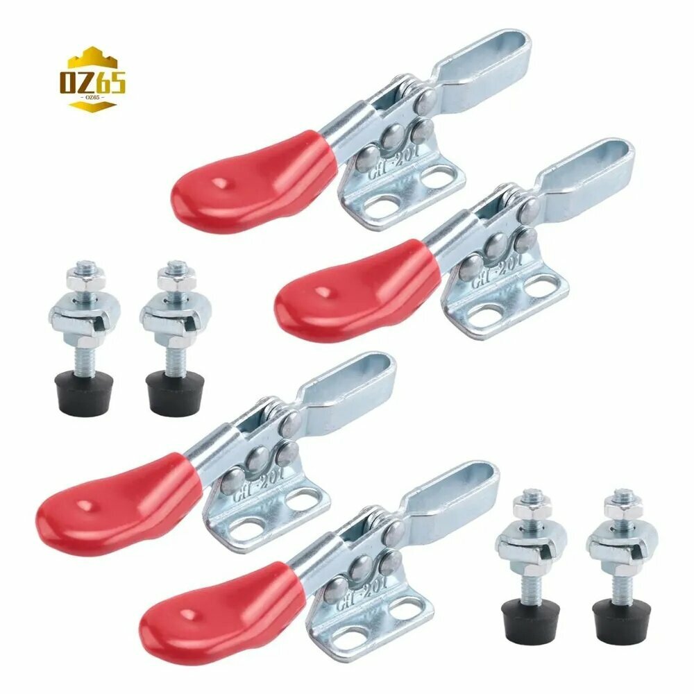 (T I U O) 4 шт. быстросъемный зажим -201 Противоскользящая горизонтальная удерживающая способность 59 фунтов совместим с работы станка, деревообработки