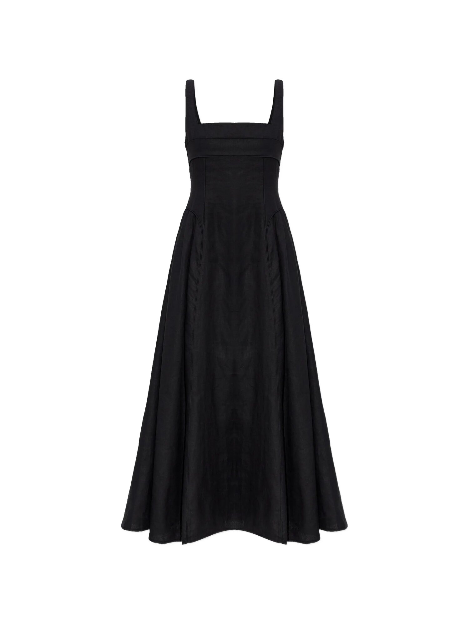 Платье Buckle square-neck midi dress