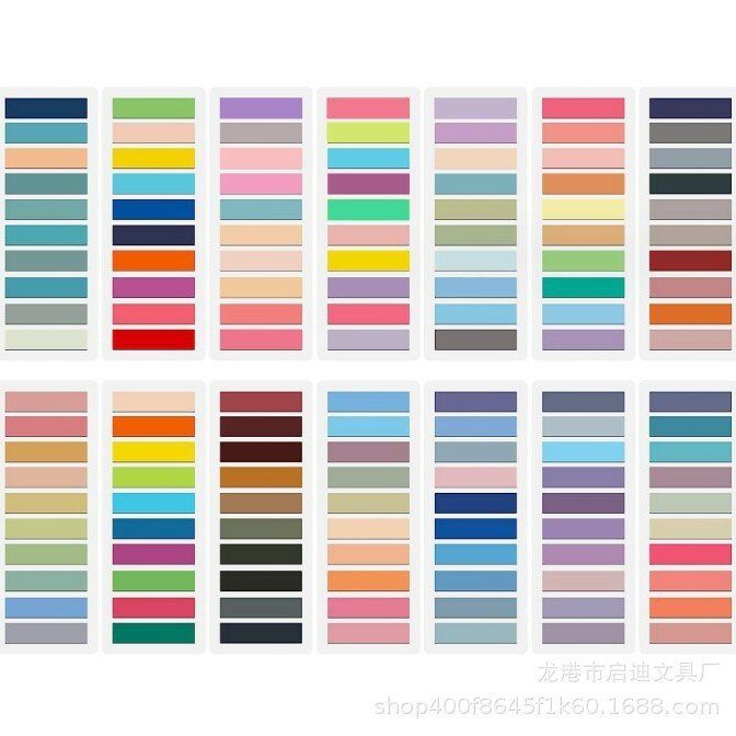 Корейская версия цветов Моранди, офисные индексные вкладки, самоклеящиеся этикетки, ключевые индикаторы, водонепроницаемые стикеры для студентов