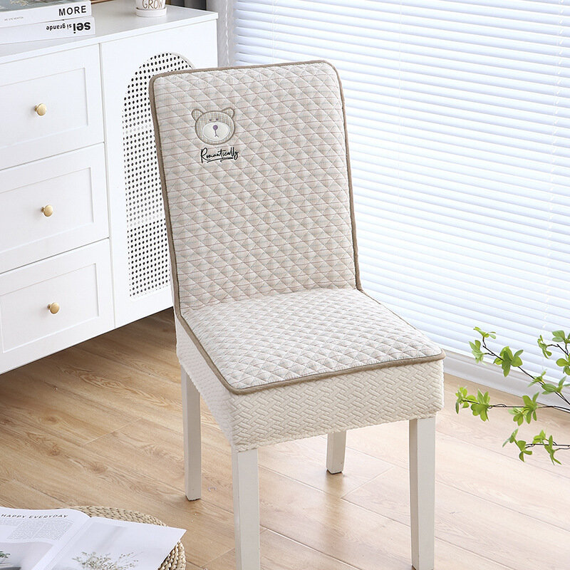Чехол для стула, полное покрытие, китайский стиль, чехол для обеденного стула, хлопковая подушка, мягкий кожаный чехол для стула, эластичный чехол для обеденного стула на все сезоны