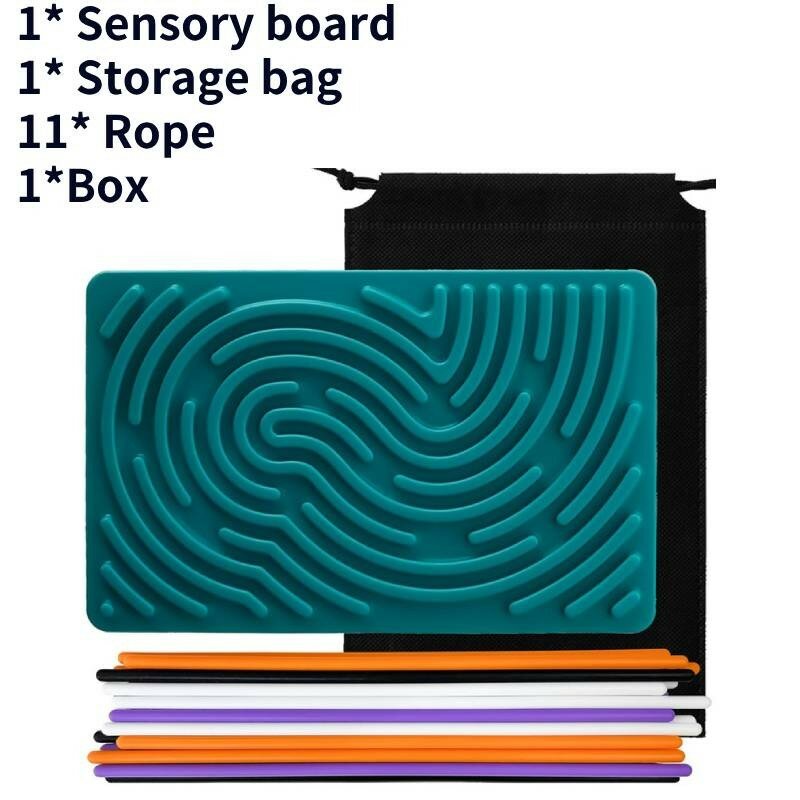 Доска сенсорной активности для детей, цветная силиконовая сенсорная игрушка для визуальной стимуляции и когнитивного развития