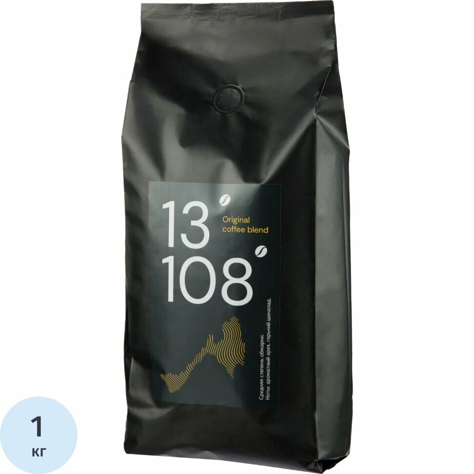 Кофе жареный в зернах 13/108 Original coffee blend, 1кг, 1715103