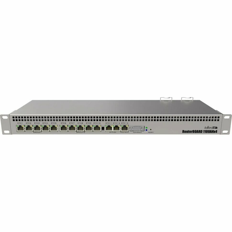 Маршрутизатор MikroTik RB1100AHx4 (RB1100x4) 13x1Gbit 1хmicroSD 802.3at, 2066984