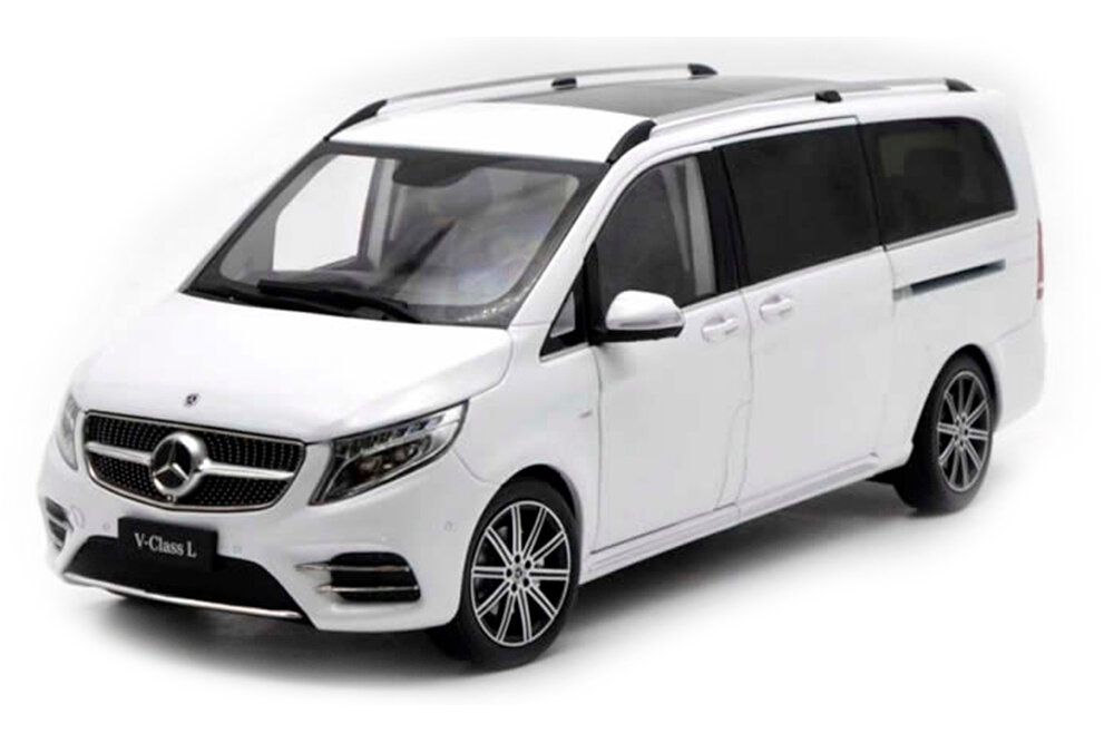 Модель коллекционная NOREV Mercedes W447 v-class amg-line V260L 2022 white / мерседес в-класс белый